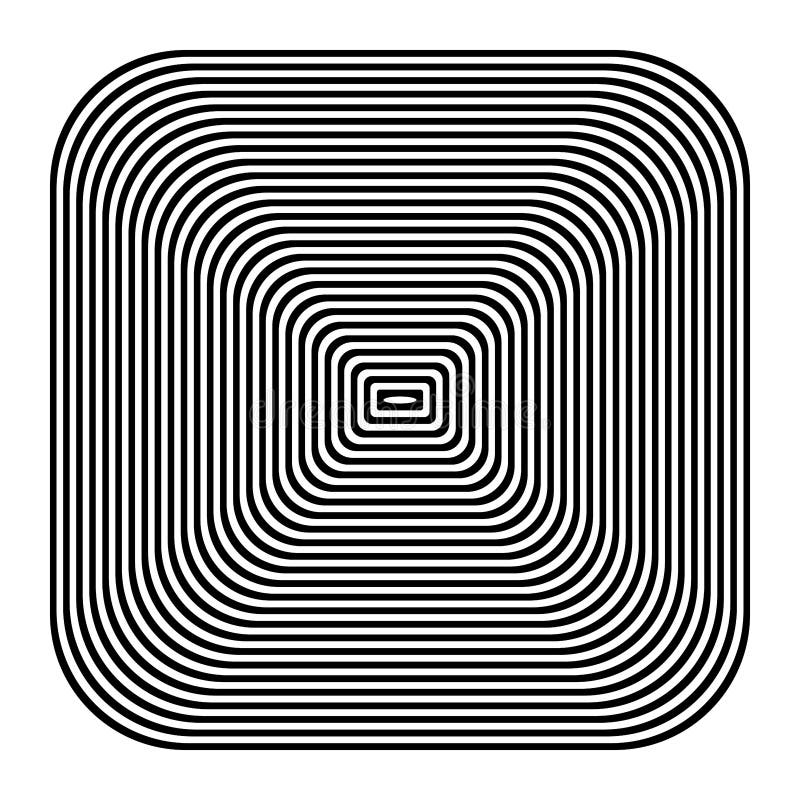 Square Design Element. Geometric Lines Pattern Stock Vector ...