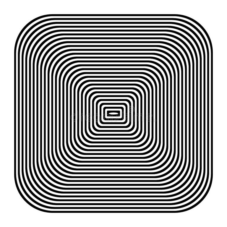 Square Design Element. Geometric Lines Pattern Stock Vector ...