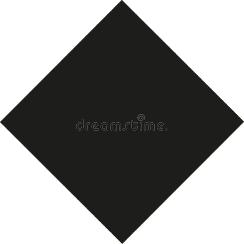 Square diagonal black stock vector. Illustration of isolated - 107188197