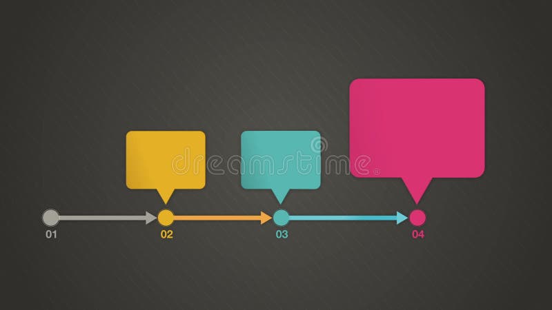 Square Diagram Flow Chart with 5 Step. Alpha Channel. Infographic ...