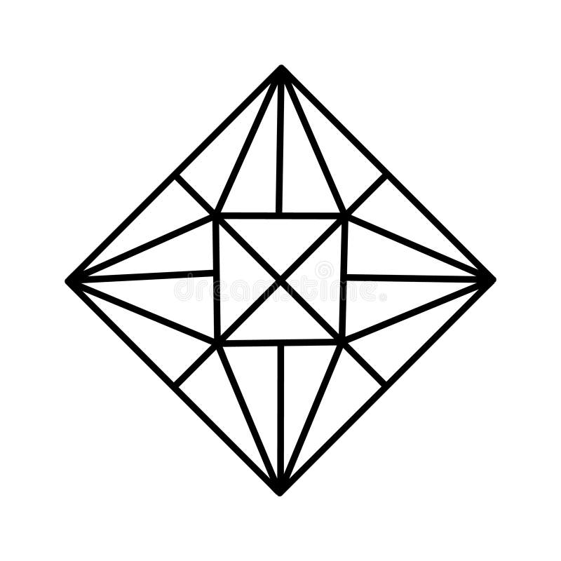 Square Diamond Lined stock vector. Illustration of square - 276148553