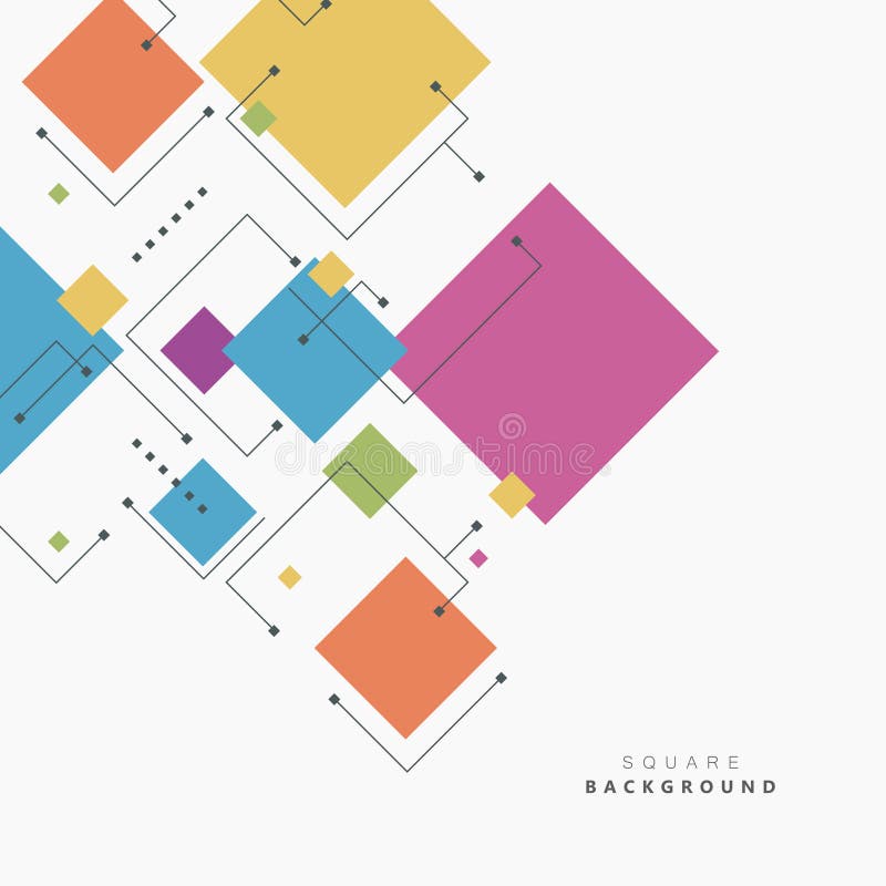 Square Different Topical Colors. Beautiful Vector Design Stock Vector ...