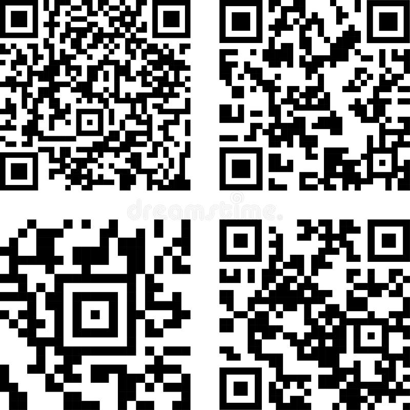 Square digital barcode stock vector. Illustration of information - 61910989