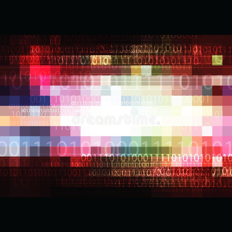 Square digital barcode stock vector. Illustration of information - 61910989