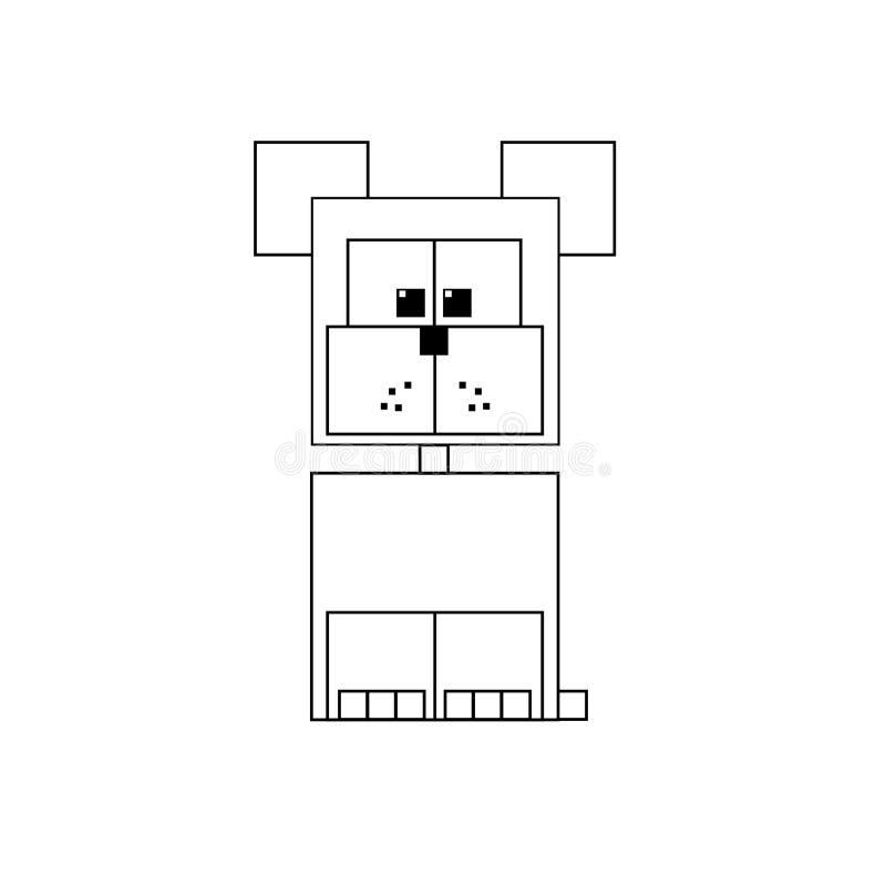 Square dog stock vector. Illustration of logo, freehand - 92421621