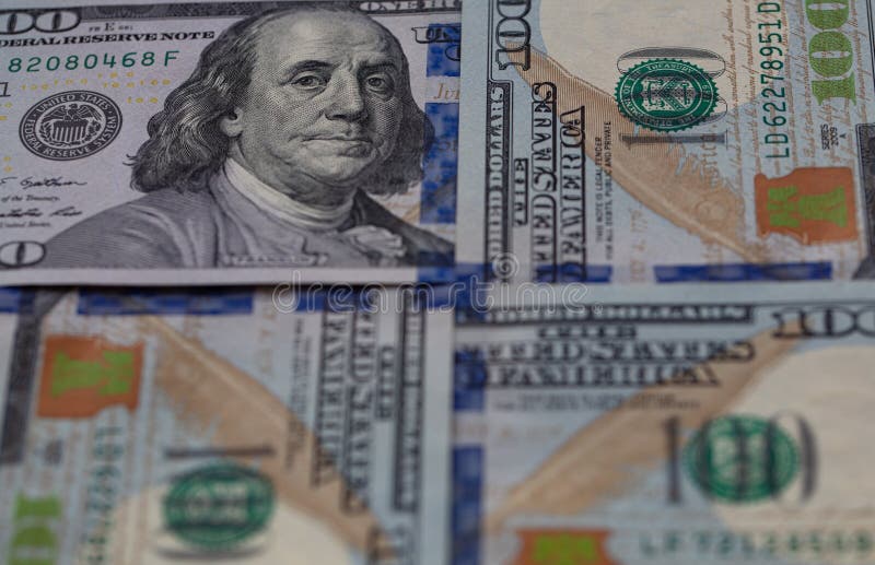 Square of 100 Dollar Banknotes Stock Image - Image of expensive ...