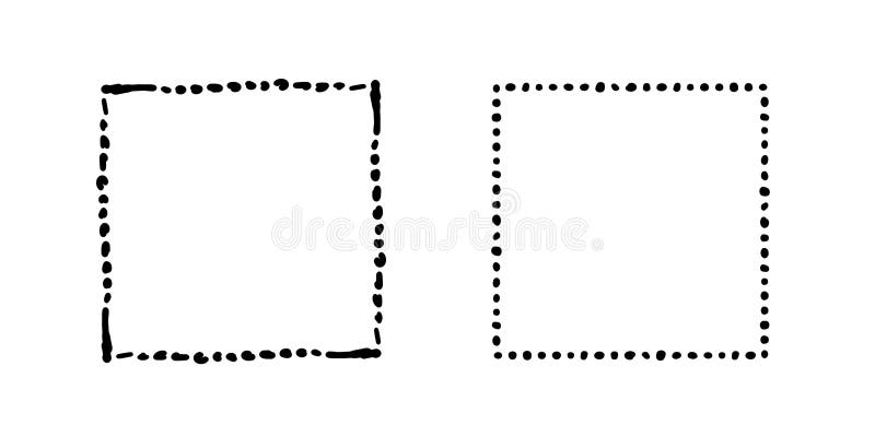 Square Doodle Frames ,hand-drawn Monograms.Edgings and Cadres with ...