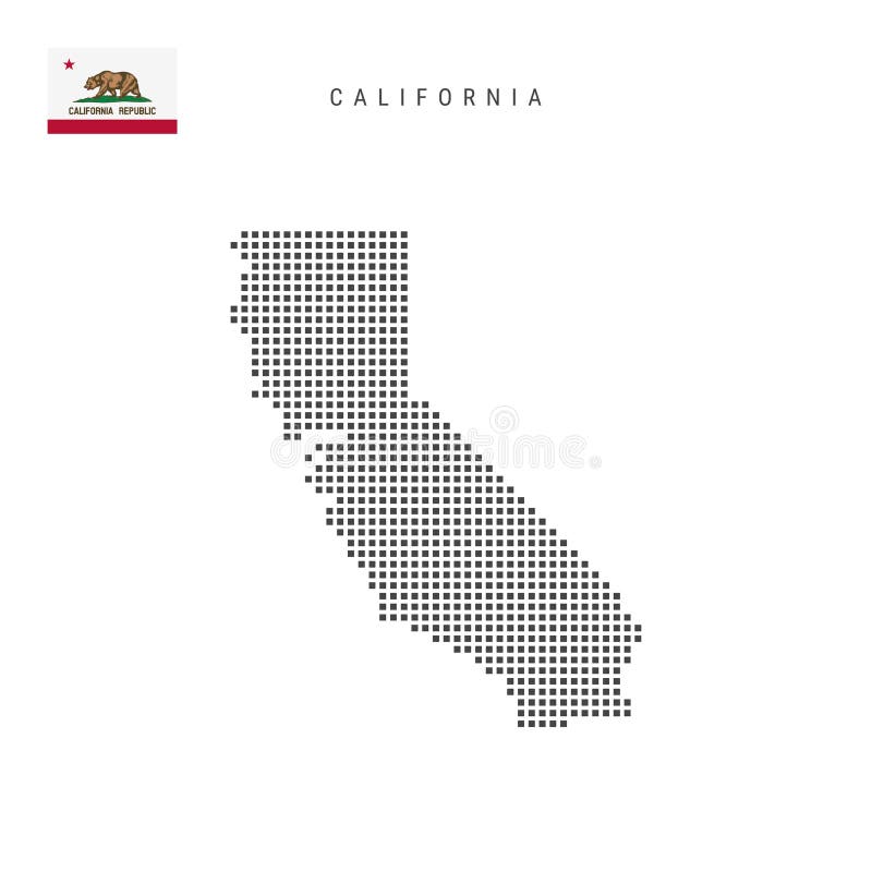 Pixel Map California Stock Illustrations – 80 Pixel Map California ...