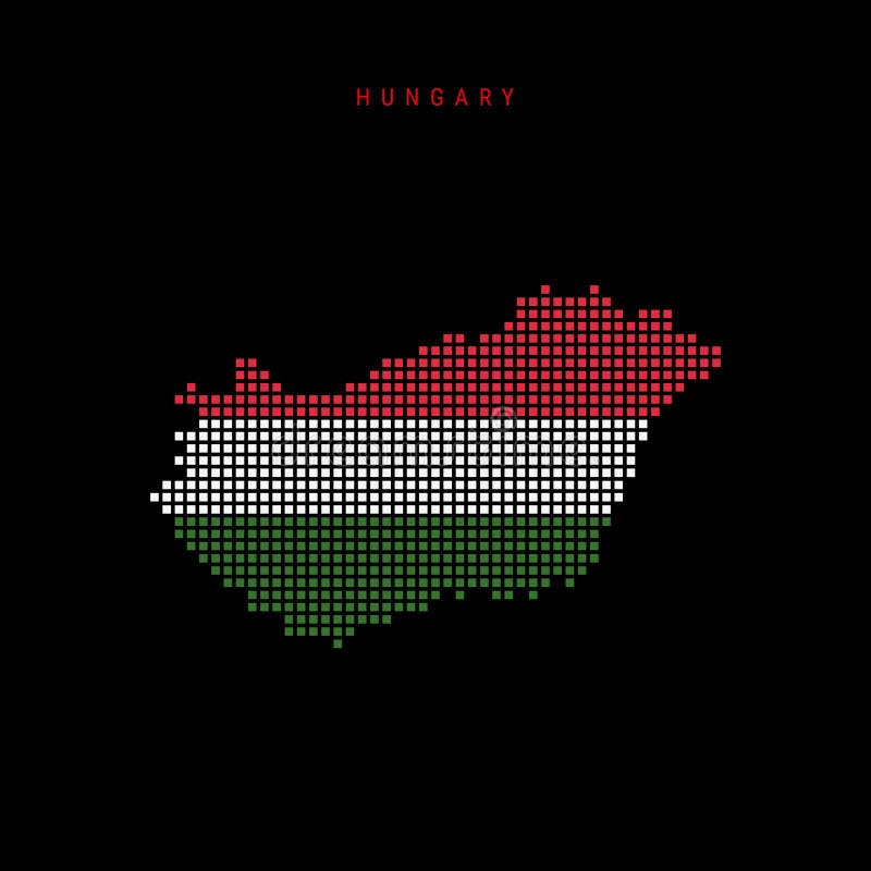 Pixel Dotted Hungary Map Stock Illustrations – 57 Pixel Dotted Hungary ...
