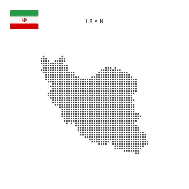 Iran Flag Map, Chaotic Particles Pattern in the Iranian Flag Colors ...