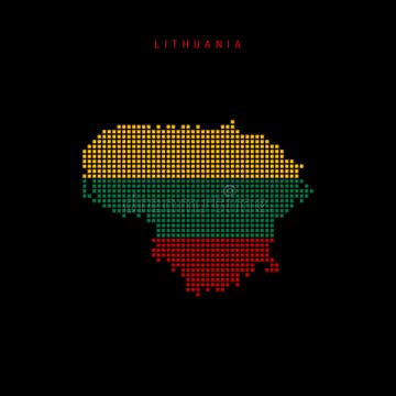 Lithuania Flag Dotted Stock Illustrations – 36 Lithuania Flag Dotted ...