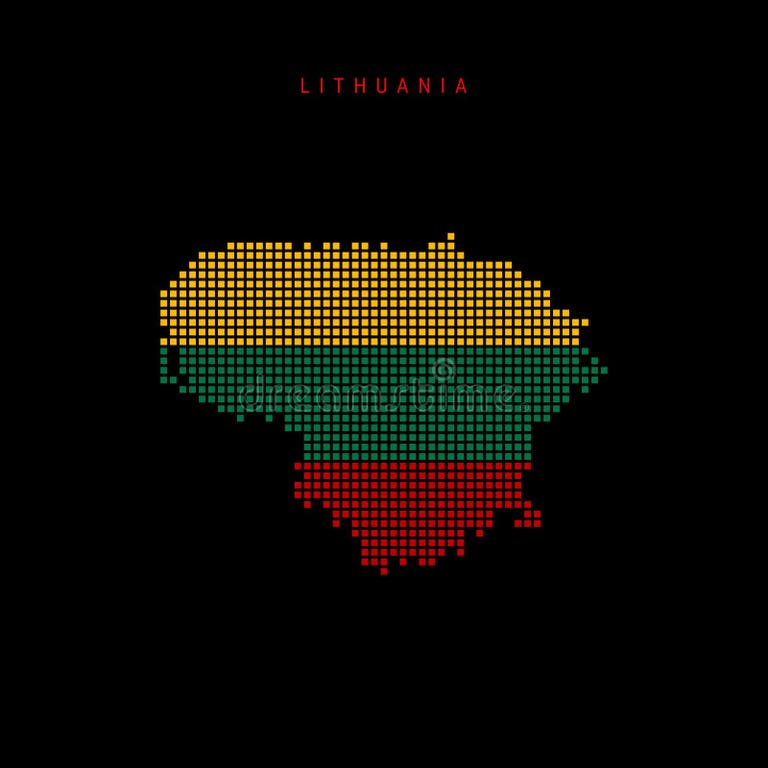 Lithuania Flag Dotted Stock Illustrations – 36 Lithuania Flag Dotted ...