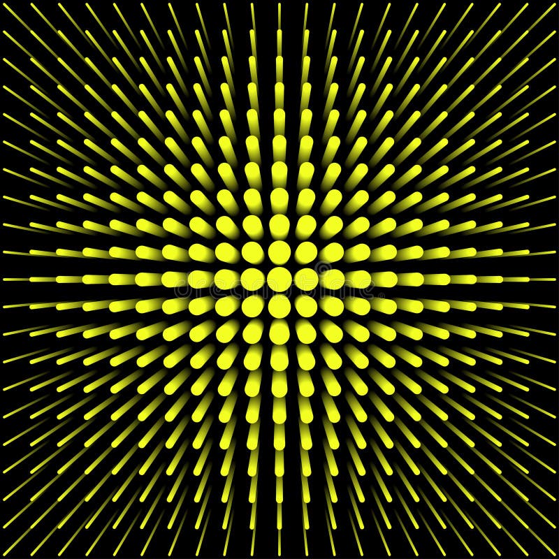 Square Dotted Pattern. 3D Effect Vector Illustration Stock Vector ...