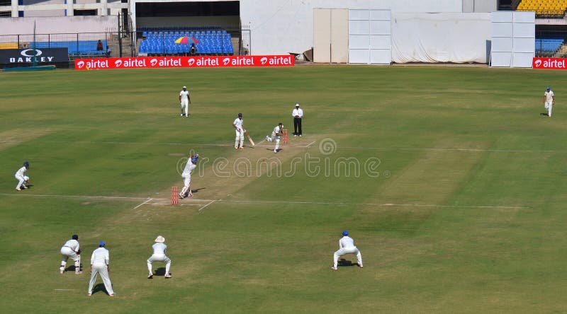 Fielding Setup in a Cricket Match Editorial Image - Image of match ...