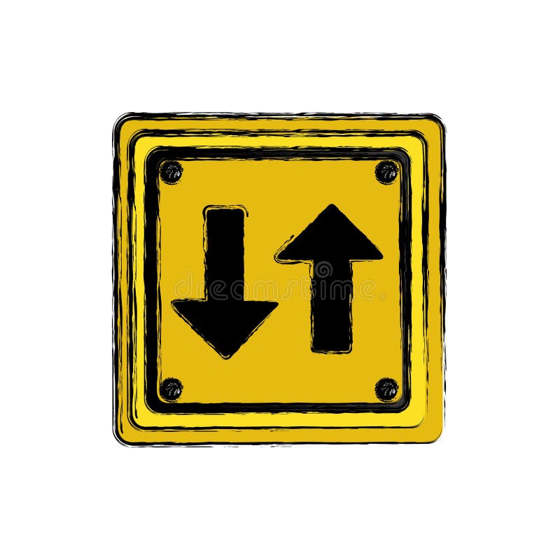 Square Emblem Notice with Sign Icon Stock Illustration - Illustration ...