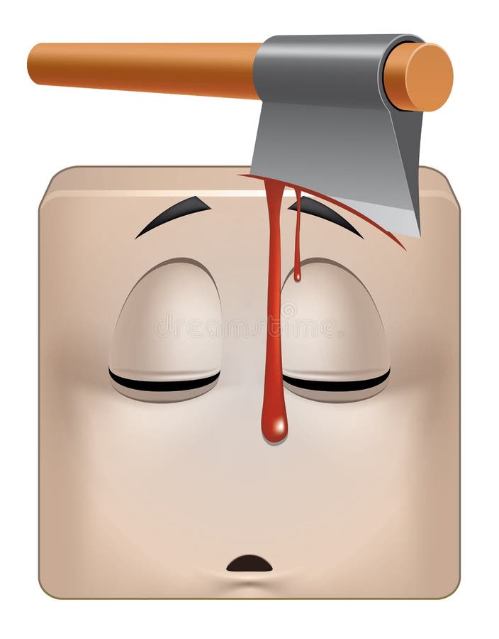 Emoticon dead stock illustration. Illustration of icon - 37935815