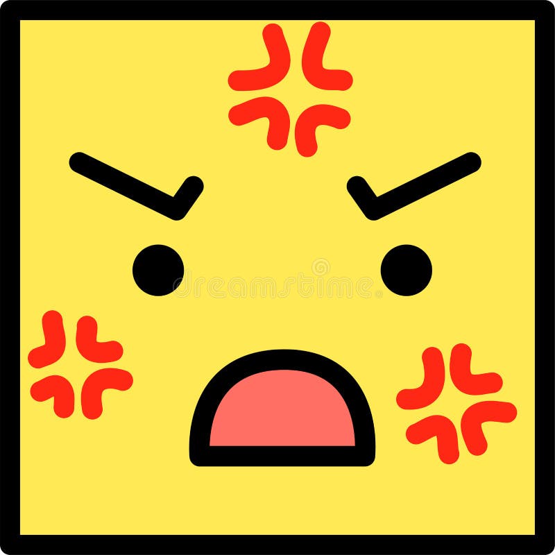 Square emoticon icon stock vector. Illustration of inspiration - 195146548