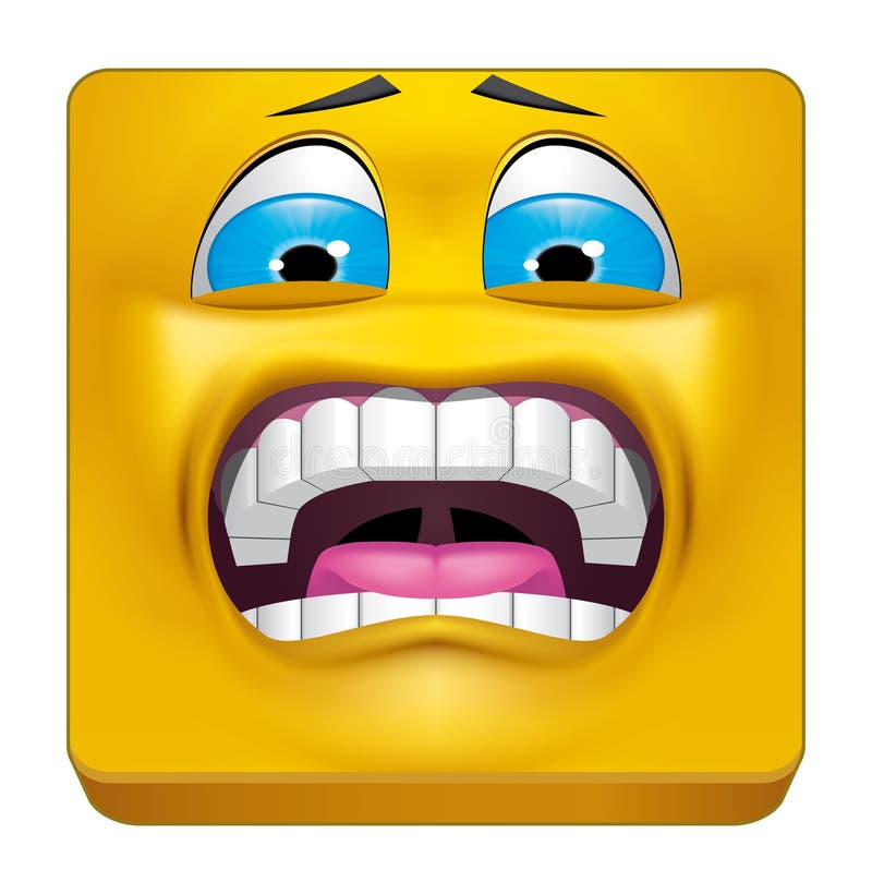 Square Emoticon Afraid Stock Illustrations – 131 Square Emoticon Afraid ...