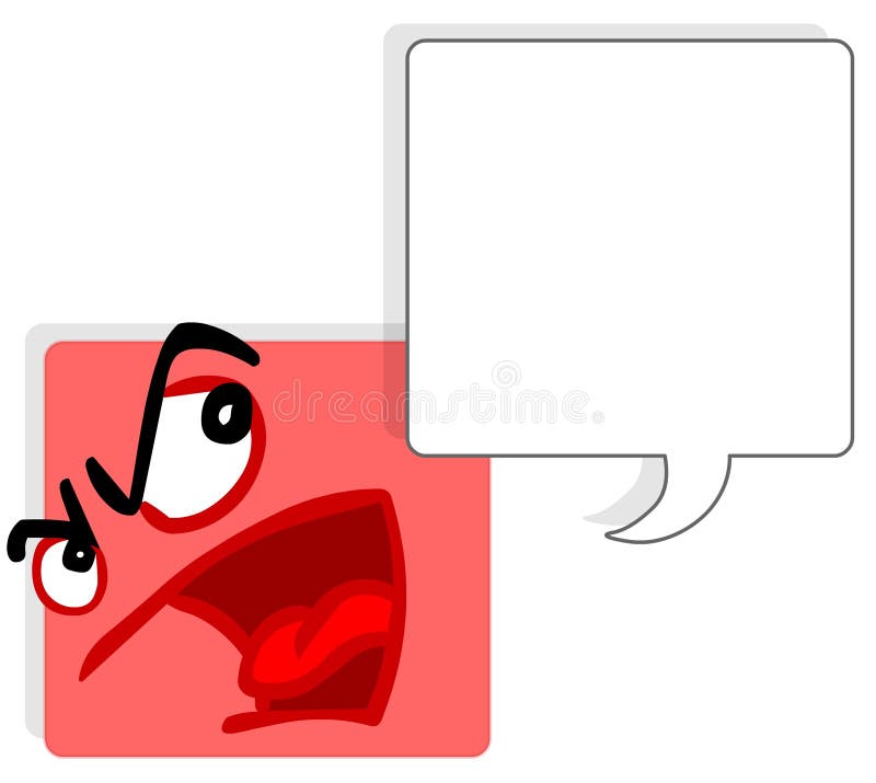 Square face stock illustration. Illustration of play, message - 5684178