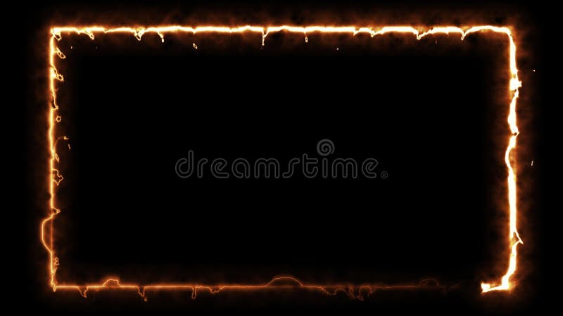 Square Fire Frame stock illustration. Illustration of flame - 345004307