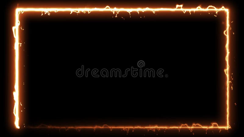 Square Fire Frame stock footage. Video of black, effect - 345005338
