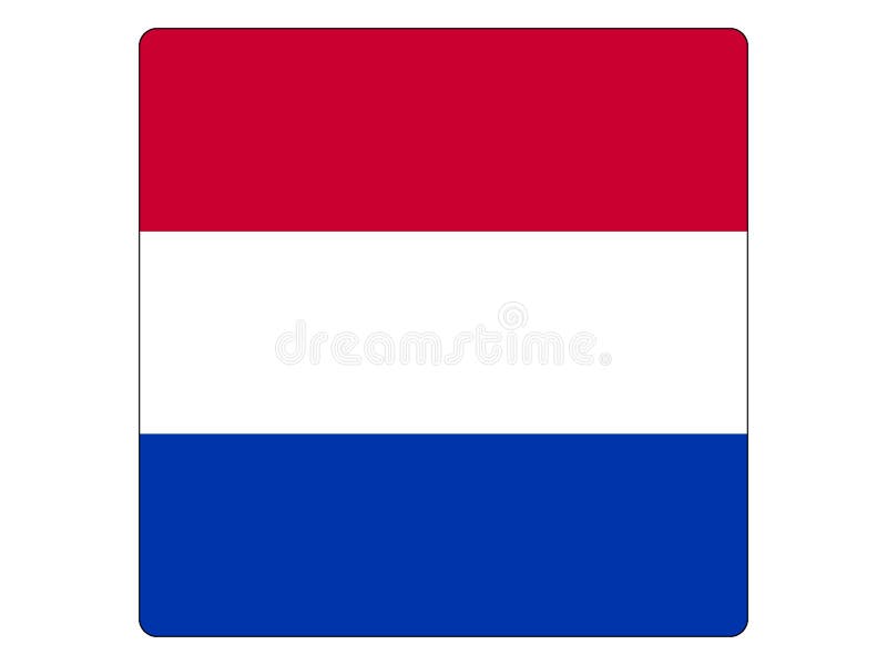 Square Flag of the Netherlands Stock Vector - Illustration of latvia ...