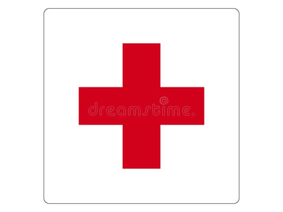 Square Flag of Red Cross editorial stock photo. Illustration of denmark ...
