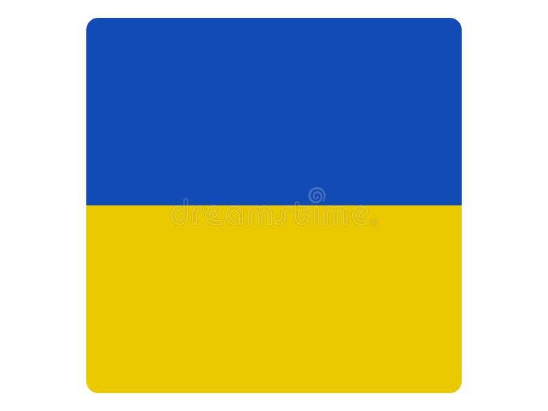Square Flag of Ukraine stock vector. Illustration of square - 131008266