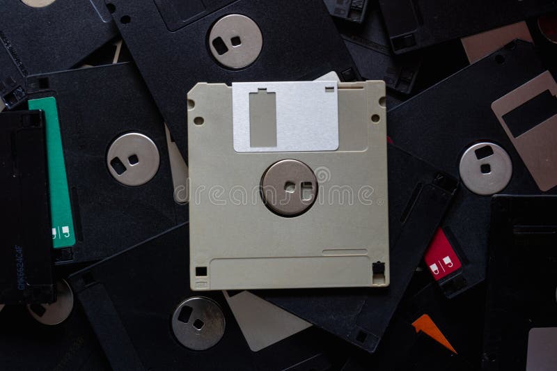 A Square Floppy Disk is a Magnetic Disk for Storing Data in an Old ...