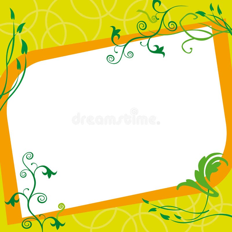 Cute spring border / frame stock illustration. Illustration of abstract ...