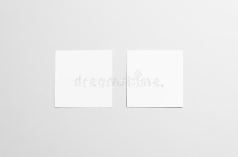 Square Flyer Invitation Mock-Up - Two Flyers Stock Image - Image of ...