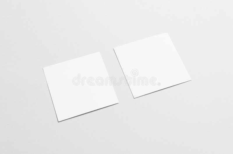Square Flyer / Invitation Mock-Up - Two Flyers Stock Image - Image of ...