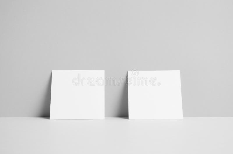 Square Flyer Invitation Mock-Up Stock Photo - Image of mock ...