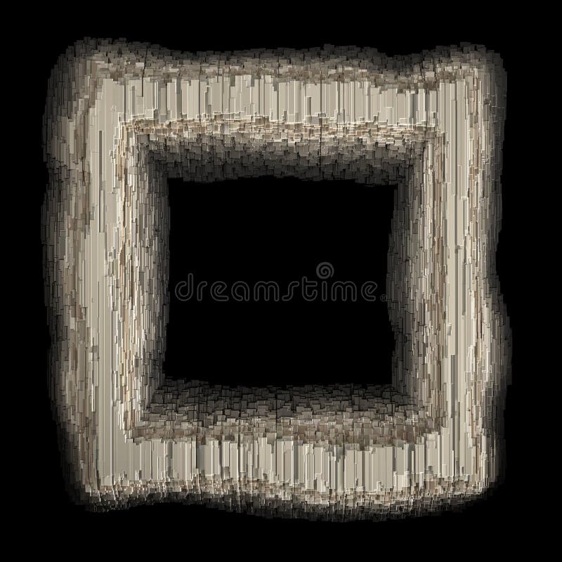 Square Form with Colorful Style Stock Illustration - Illustration of ...