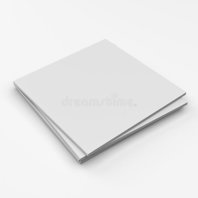 Square Format Blank Catalogs Stock Illustration - Illustration of ...