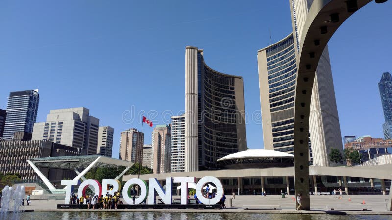 City Hall Complex, Toronto, on, Canada Editorial Stock Photo - Image of ...
