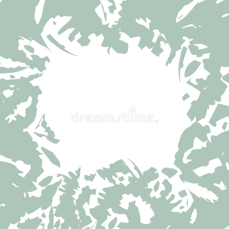 Square Frame from Abstract Spots in Trendy Winter Cold Tints. Copyspace ...