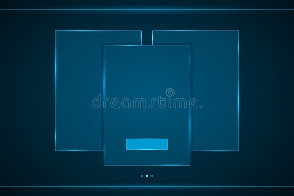 Square Frame Abstract Technology Interface Hud . Stock Vector ...
