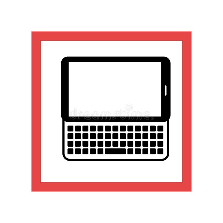 Square Frame Tablet Keyboard Stock Illustrations – 166 Square Frame ...