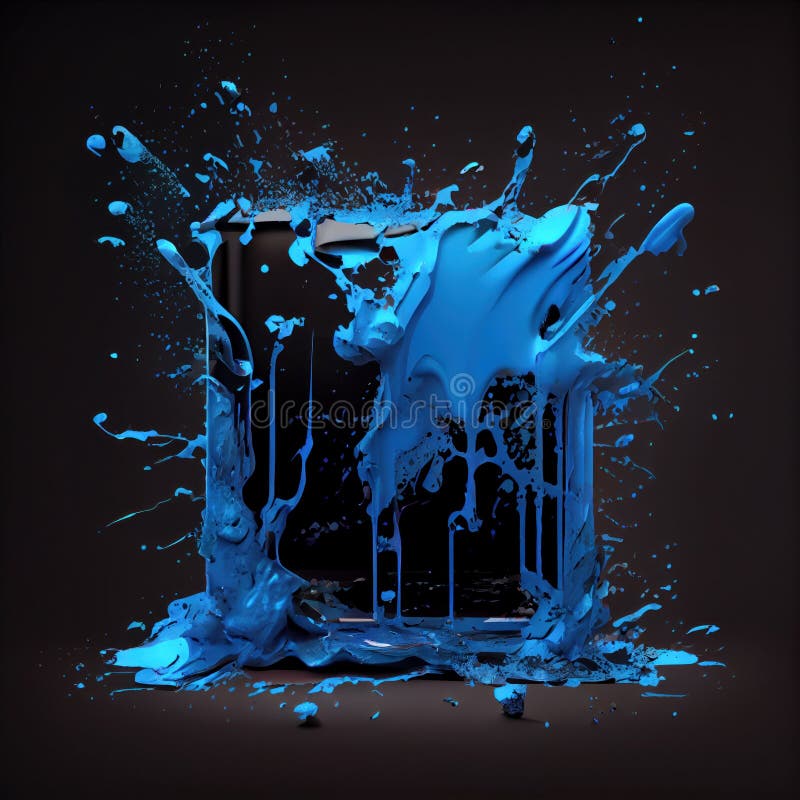 Color Paint Splashes Square Background Stock Illustrations – 916 Color ...
