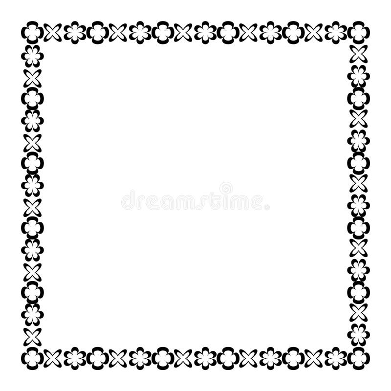 Square Frame, Border Frame Graphic Simple, Square Frame, Art Line Frame ...