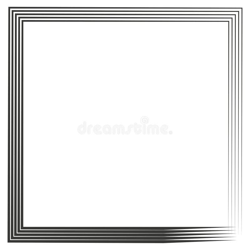 Square Frame Border. Vector Illustration. Stock Image Stock Vector ...