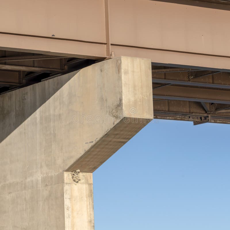 Square Abutment or Pier Foundation Supporting the Deck of a Stringer or ...