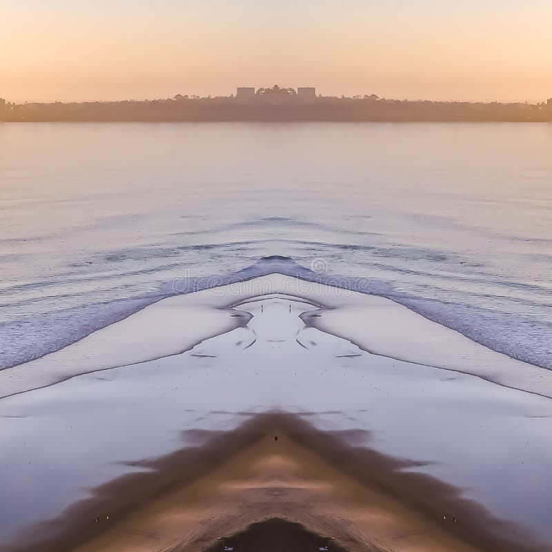 Square Frame the Coast of California with the Pacific Ocean Stock Photo ...