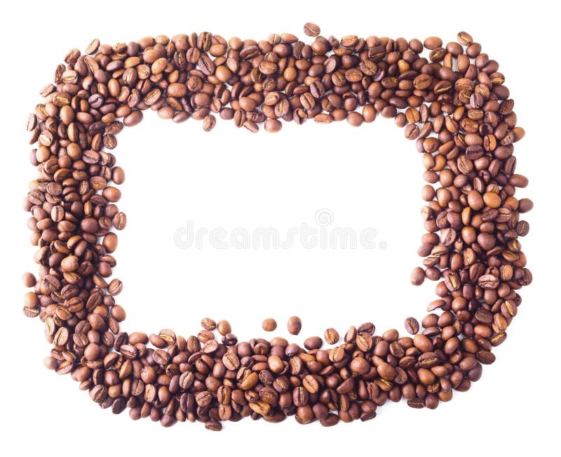 Coffee square frame stock image. Image of dark, bean, eating - 5207159
