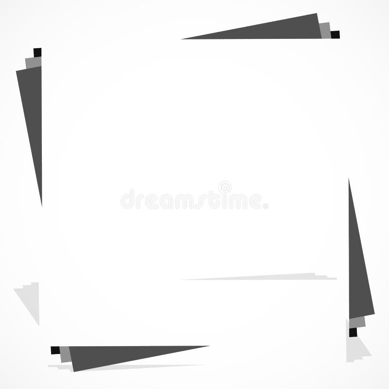 Square Frame Element with White Space. Monochrome Stock Vector ...