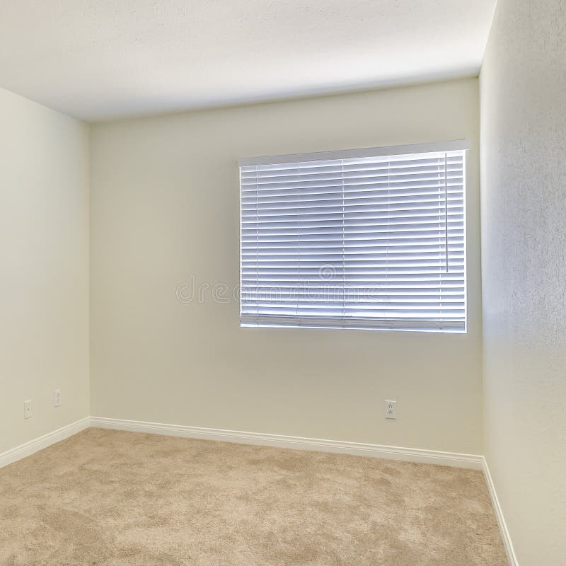 Square Frame Empty Bedroom Clean Inside Nice Interior Stock Photo ...