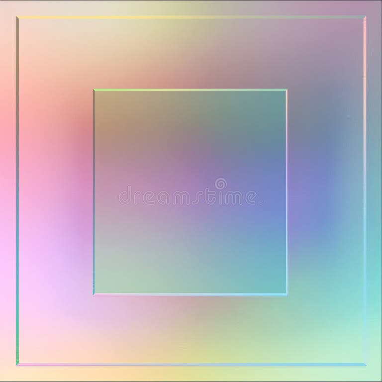Square Frame Filled with a Harmonious Blend of Gradient Colors ...