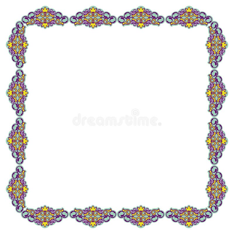 Square Frame with Free Space for Your Text. Stock Illustration ...