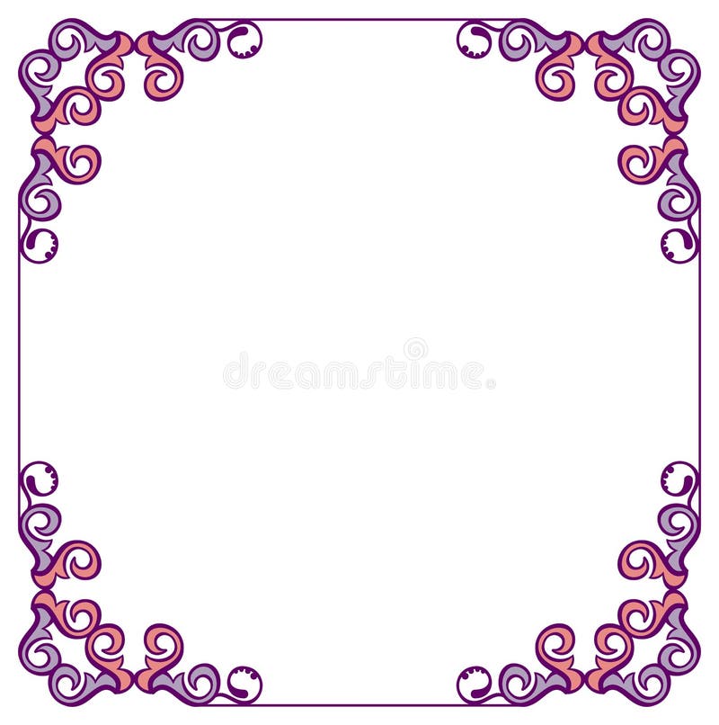 Square Frame with Free Space for Your Text. Stock Illustration ...
